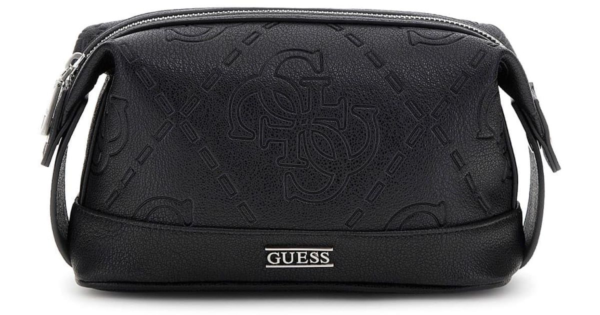 Guess Travel Toiletry Bag in Black for Men | Lyst UK