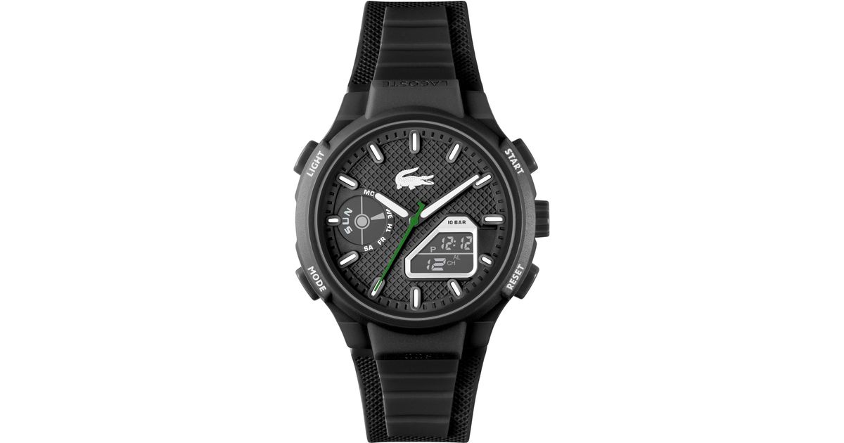 Lacoste Digital Watch – 45mm Sporty Fashion Timepiece With Silicone in ...