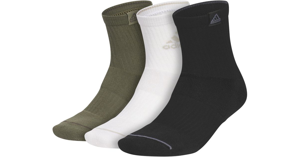adidas Cushioned Sport High Quarter Socks With Arch Compression for Men ...