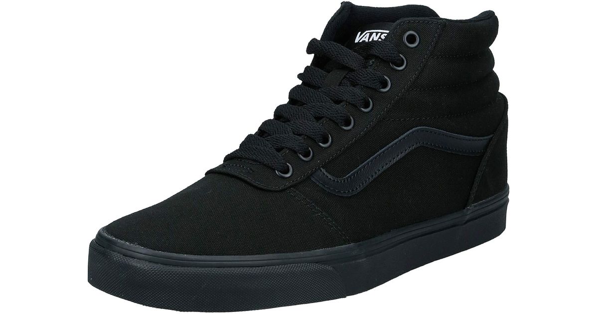 Vans Ward Hi Canvas in Black for Men | Lyst UK
