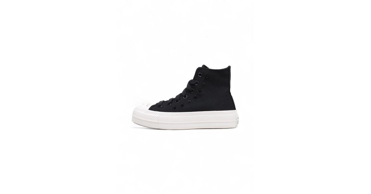 Converse Chuck Taylor All Star Lift Ankle Boots With Platform in Black ...