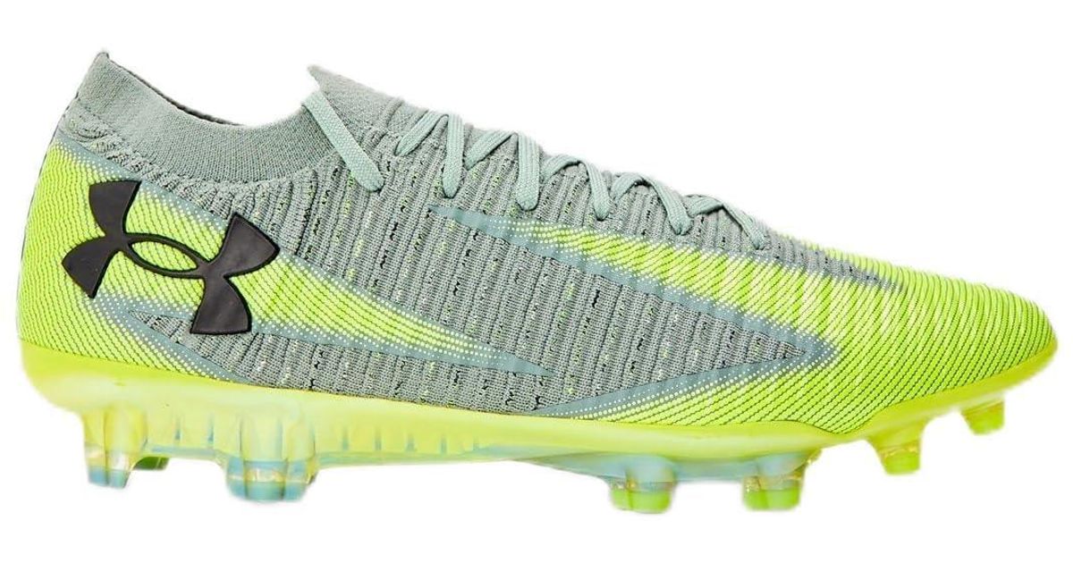 Under Armour S Tm Sh C El 3 Fg Firm Ground Football Boots Green 7 Uk ...