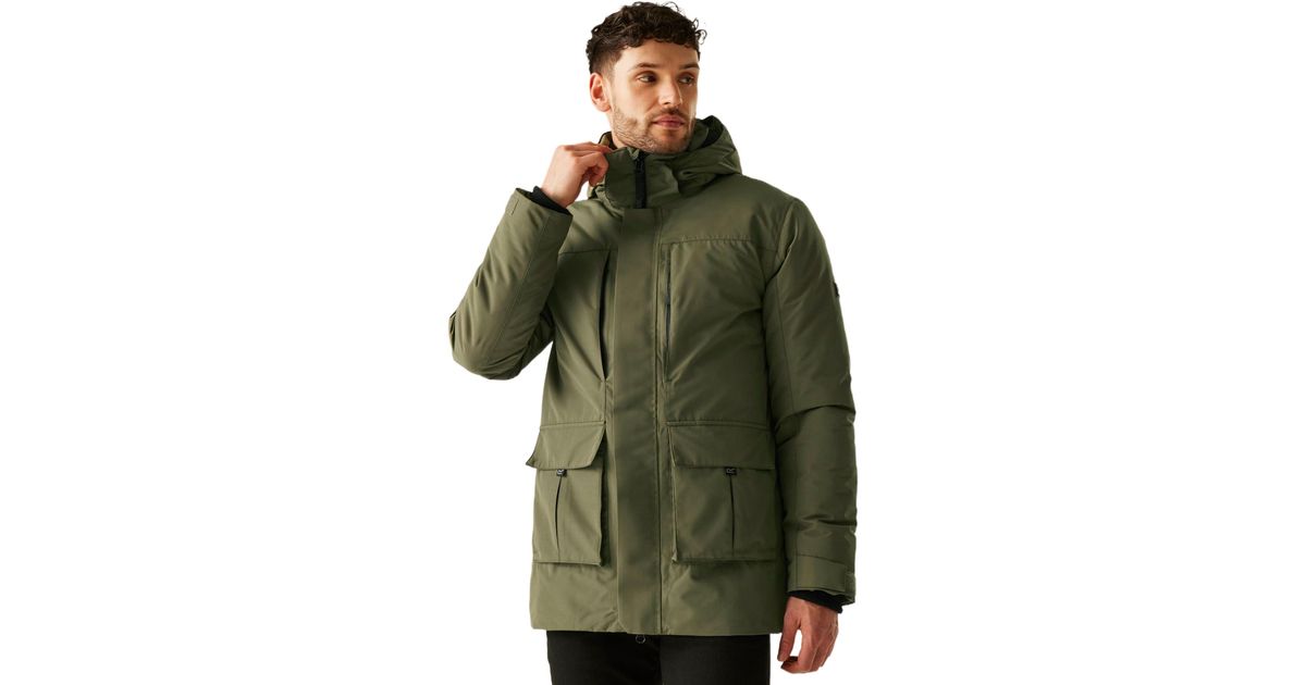 Regatta S Marron Waterproof Jacket Insulated Water Repellent Padded ...