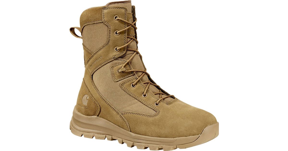 Carhartt Gilmore Wp 8" Side Zip Soft Toe Boot Coyote 13w in Brown for ...