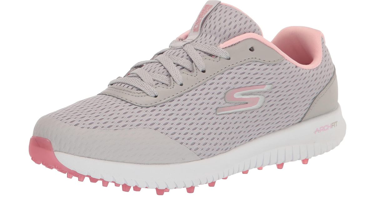 Skechers Go Max Arch Fit Spikeless Golf Shoe Sneaker in Grey | Lyst UK