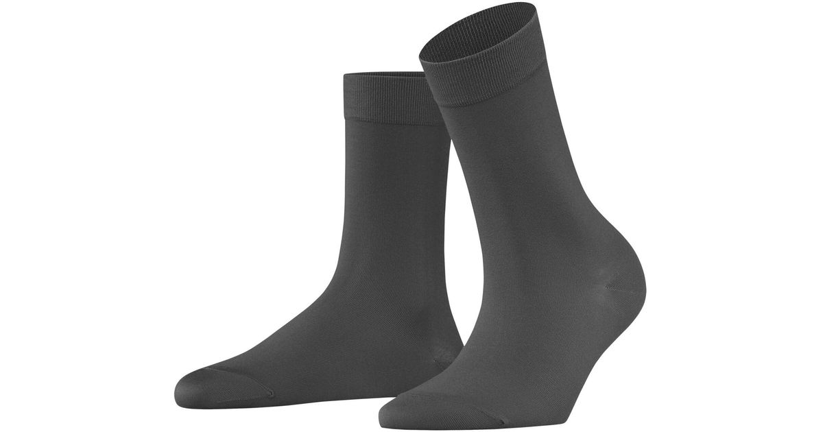 FALKE Cotton Touch W So Thin Plain Socks 1 Pair in Black | Lyst UK