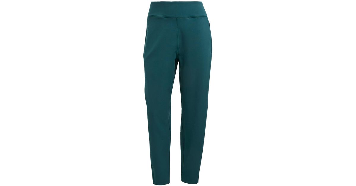 adidas All Me Yoga Joggers in Green | Lyst UK
