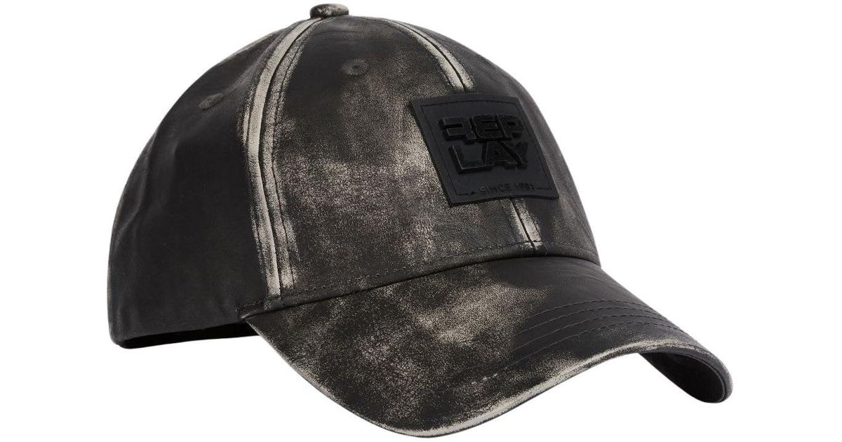 Replay Ax4343 Baseball Cap in Black | Lyst UK