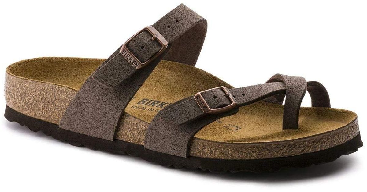 Birkenstock Mayari Cross Strap Sandals Mocha - 5 Uk in Black | Lyst