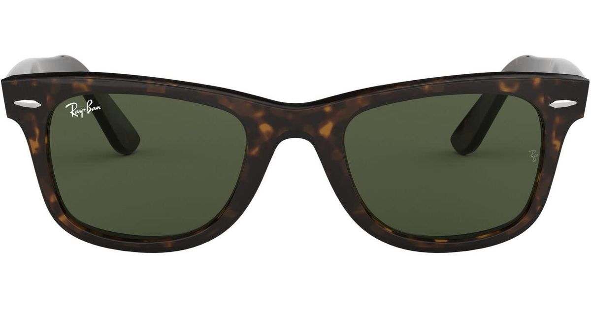 Ray-Ban Rb2140 Original Wayfarer Polarized Square Sunglasses in Green ...