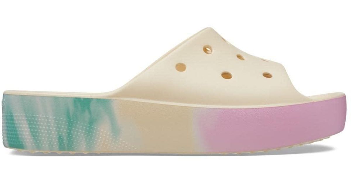 Crocs™ Classic Platform Ombre Slide in Pink | Lyst UK