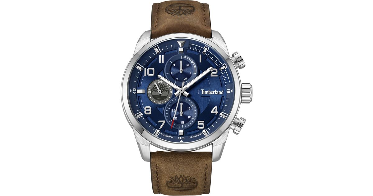 Timberland Henniker Ii Function Watch in Blue for Men | Lyst UK
