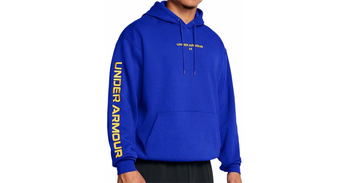 Under Armour Ua Icon Fleece Hoodie With Big Logo For By Underarmour in ...