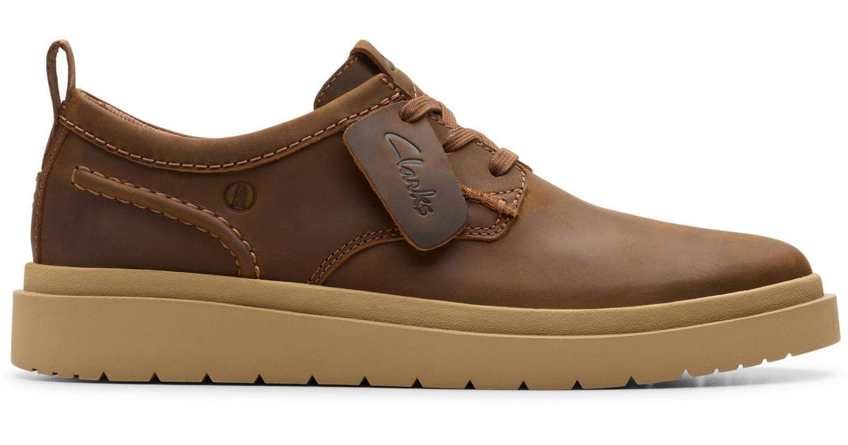 Clarks Polden Lace Sneaker in Brown for Men | Lyst UK