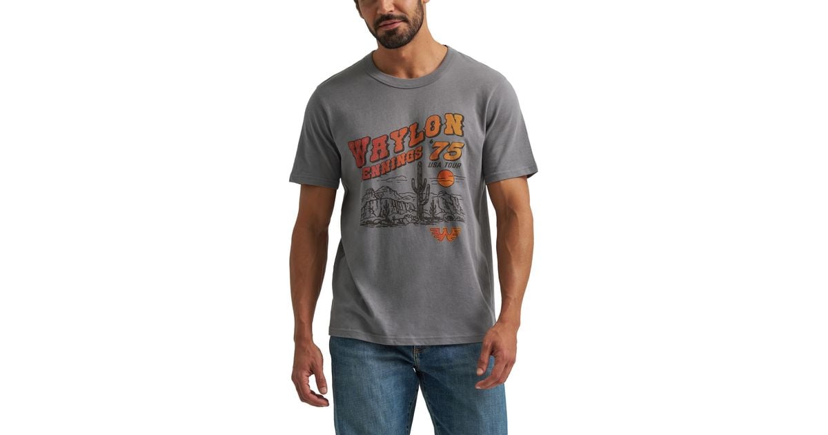 Wrangler S Jukebox Favorites Graphic Tees in Grey for Men | Lyst UK