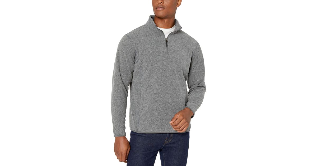 Amazon Essentials Fleece Jacket in Grey for Men | Lyst UK