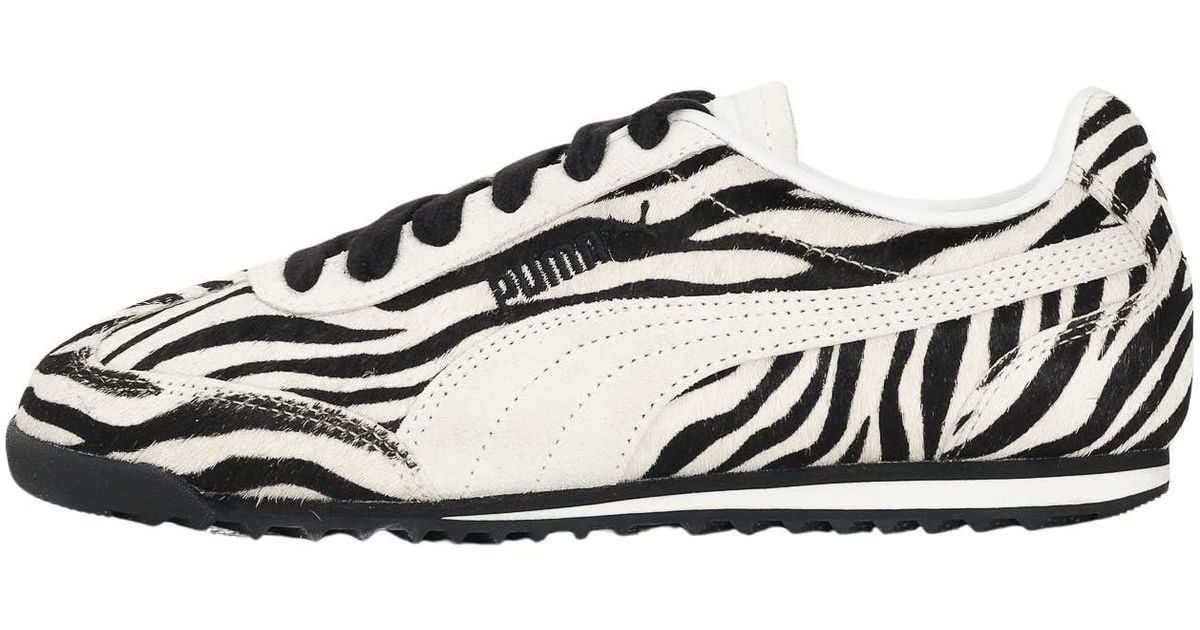 PUMA Arizona Zebra White And Black Sneakers | Lyst UK