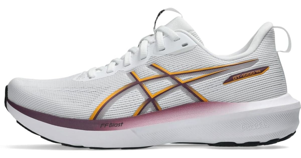 Asics Gt-1000 14 Running Shoes in White | Lyst UK