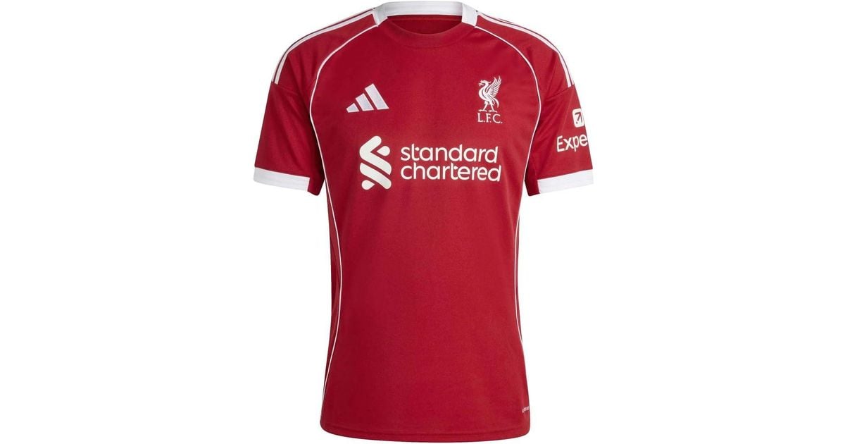 adidas Liverpool Fc 25/26 Home Jersey in Red for Men | Lyst UK