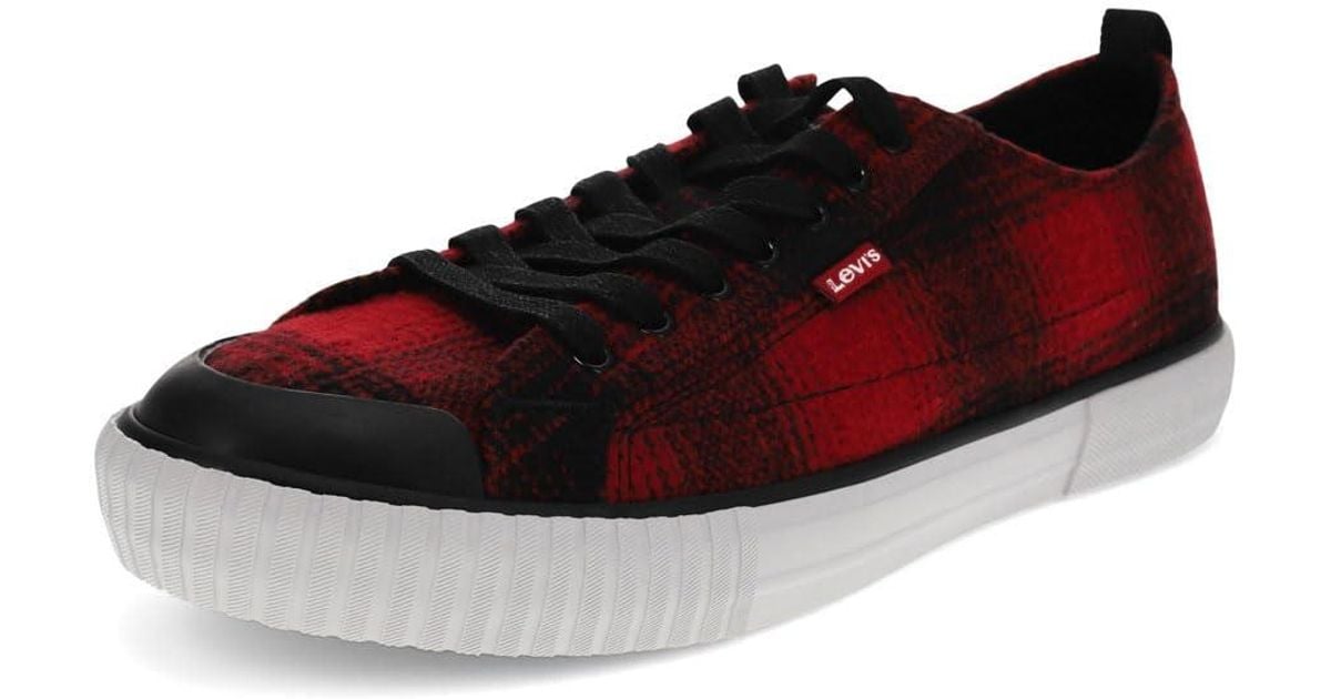 Levi's Anakin Neo Plaid Casual Sneaker Shoe in Red for Men | Lyst UK