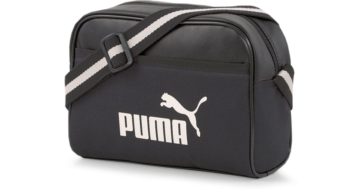 PUMA Campus Reporter Shoulder Bag in Black | Lyst UK