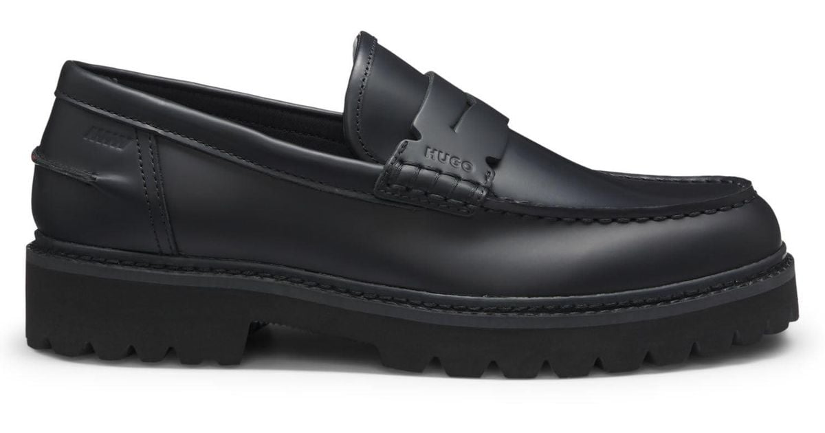 HUGO Draven Bo 10271833 Loafers Uk 12 Black for Men | Lyst UK
