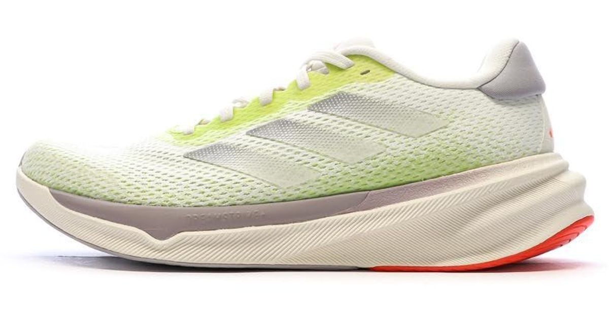 adidas Supernova White/yellow Running Shoes for Men | Lyst UK