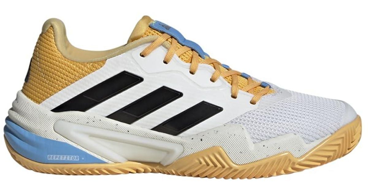 adidas Womens Barricade 13 Clay Tennis Sneakers Shoes - White, White, 8 ...