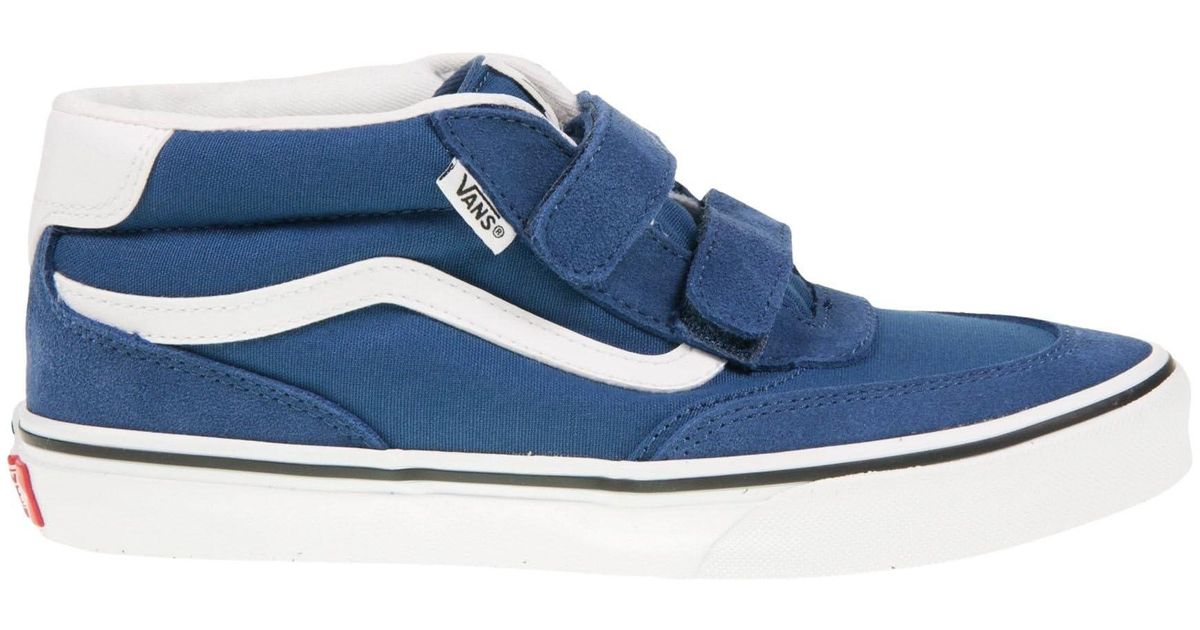 Vans Brooklyn Mid V in Blue for Men | Lyst UK