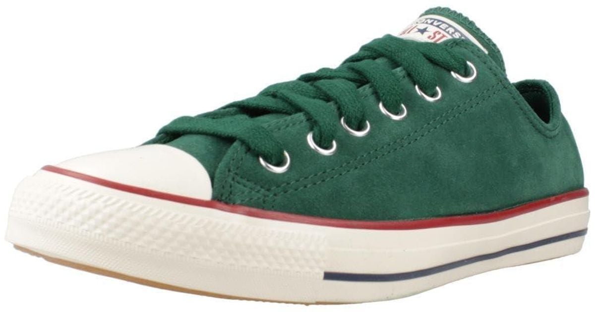 Converse Model Chuck Taylor All Star Suede Green for Men | Lyst UK