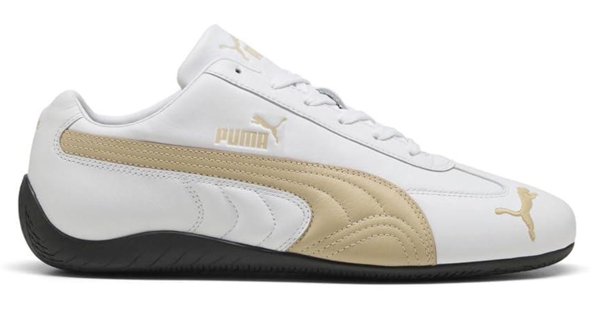 PUMA Speedcat Shield Leather Sneakers in White for Men | Lyst UK