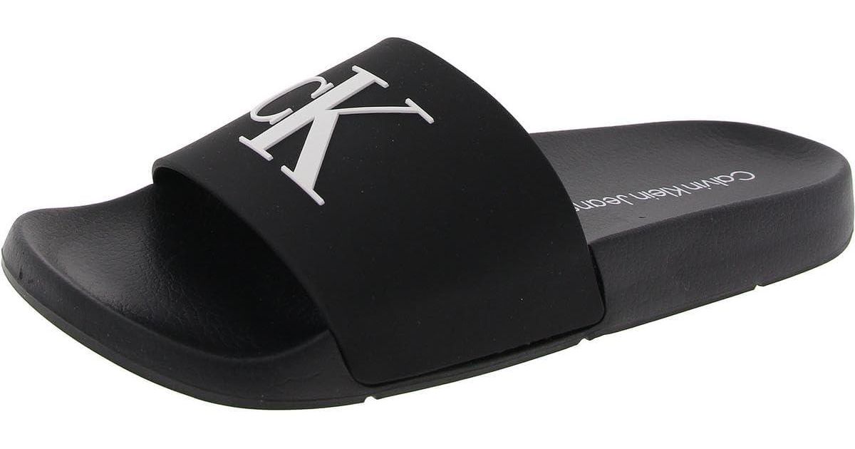 Calvin Klein Arin Slide Sandal in Black | Lyst UK