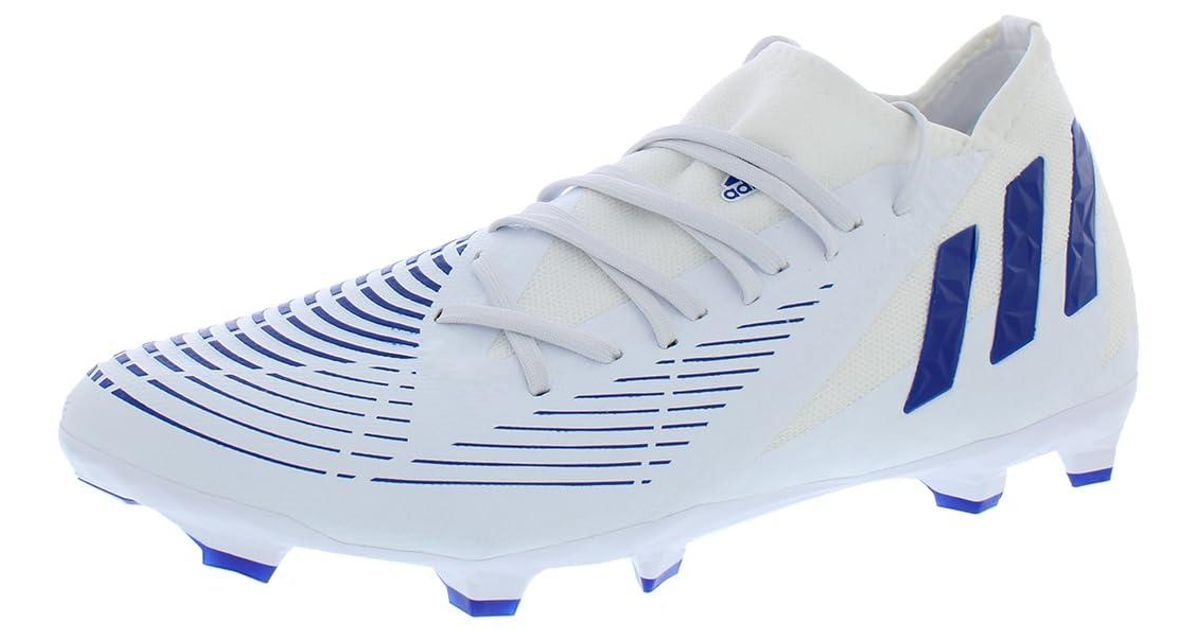 adidas Adult Edge.3 Predator Firm Ground Soccer Shoe in Blue | Lyst UK
