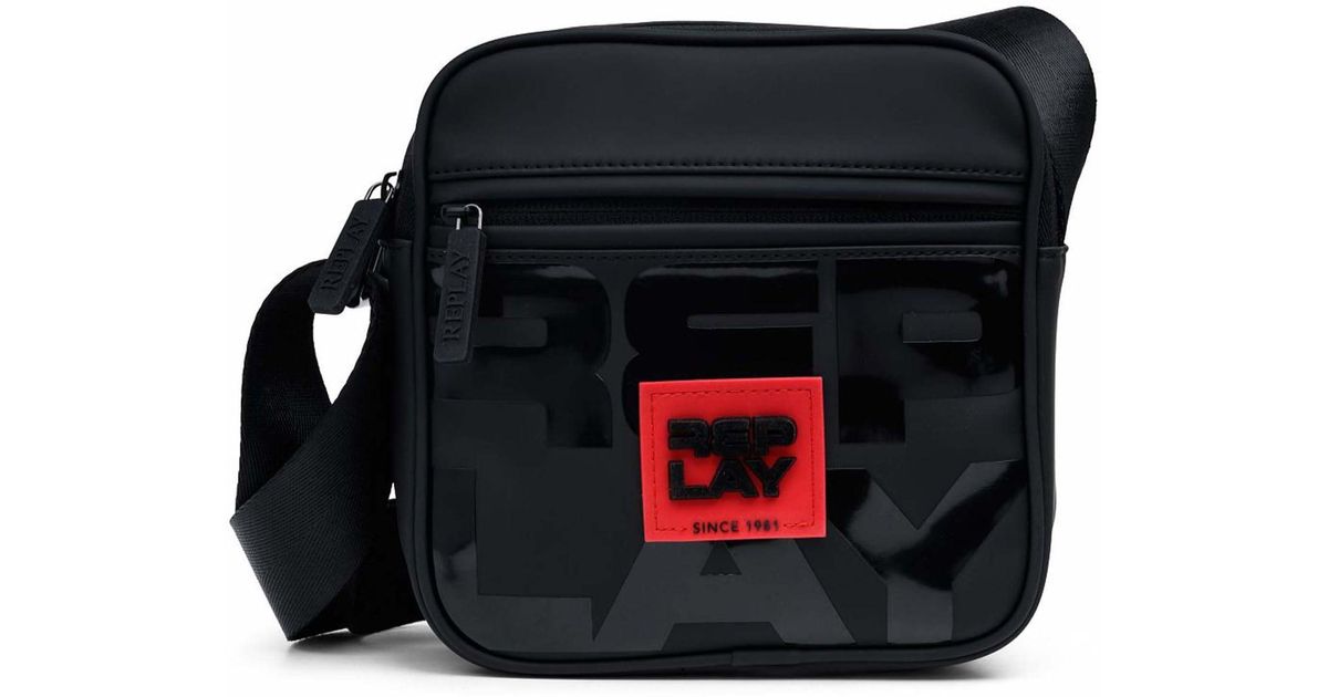 Replay Reporter Shoulder Bag Black | Lyst UK
