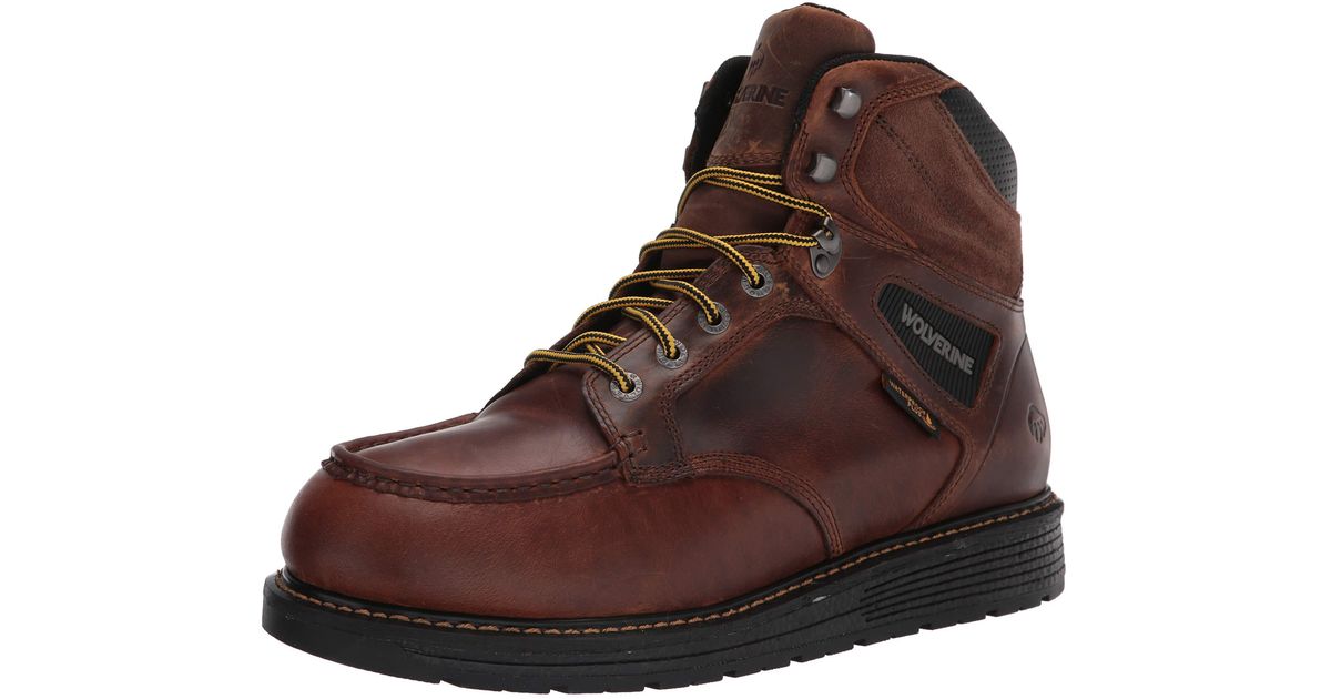 Wolverine Hellcat Ultraspring 6" Moc-toe Wedge Boot in Brown for Men | Lyst