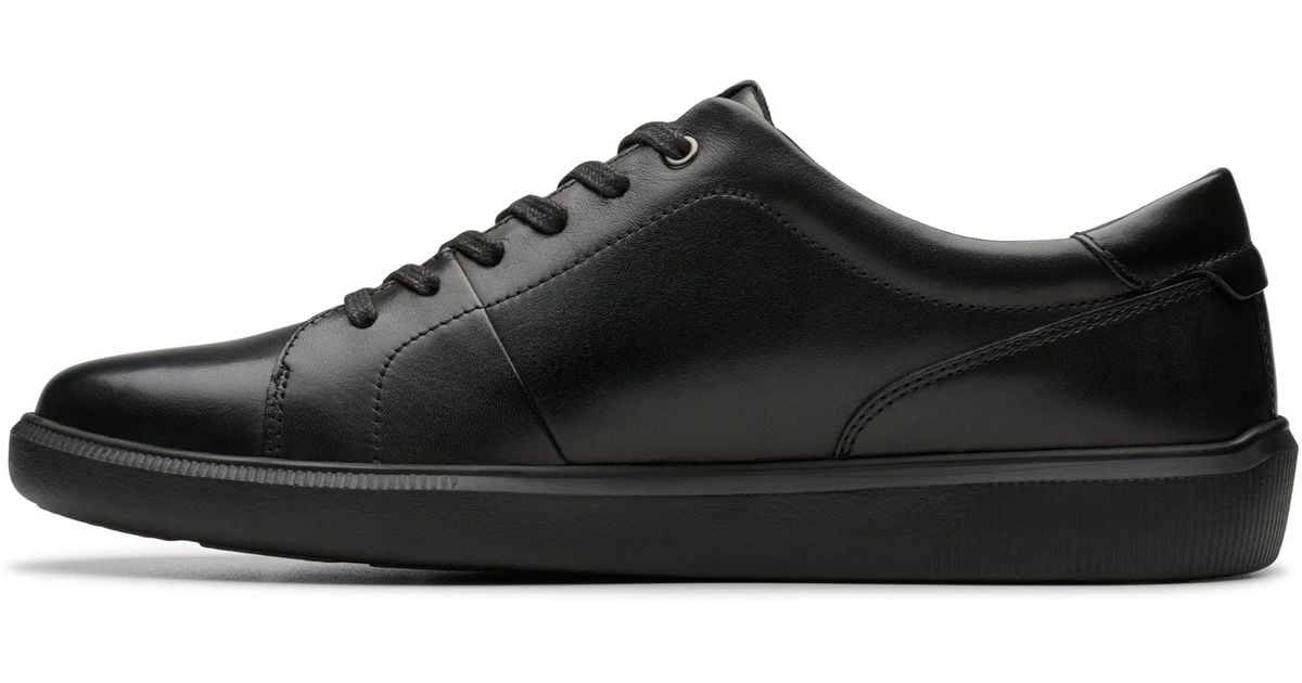 Clarks Brodin Lace Leather Shoes In Black Standard Fit Size 10 for Men ...
