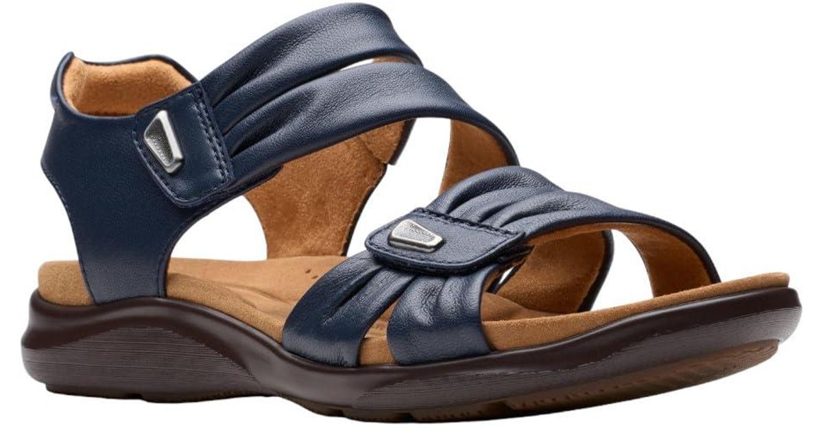 Clarks Kitly Ave Sandals 9 B in Blue | Lyst UK
