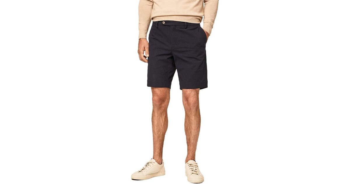 Hackett Seersucker Shorts in Black for Men | Lyst UK