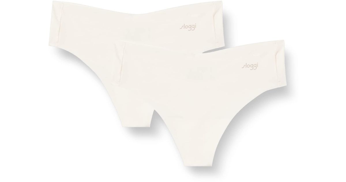 Sloggi Zero Microfibre 2.0 Hhipstring 2p in White | Lyst UK