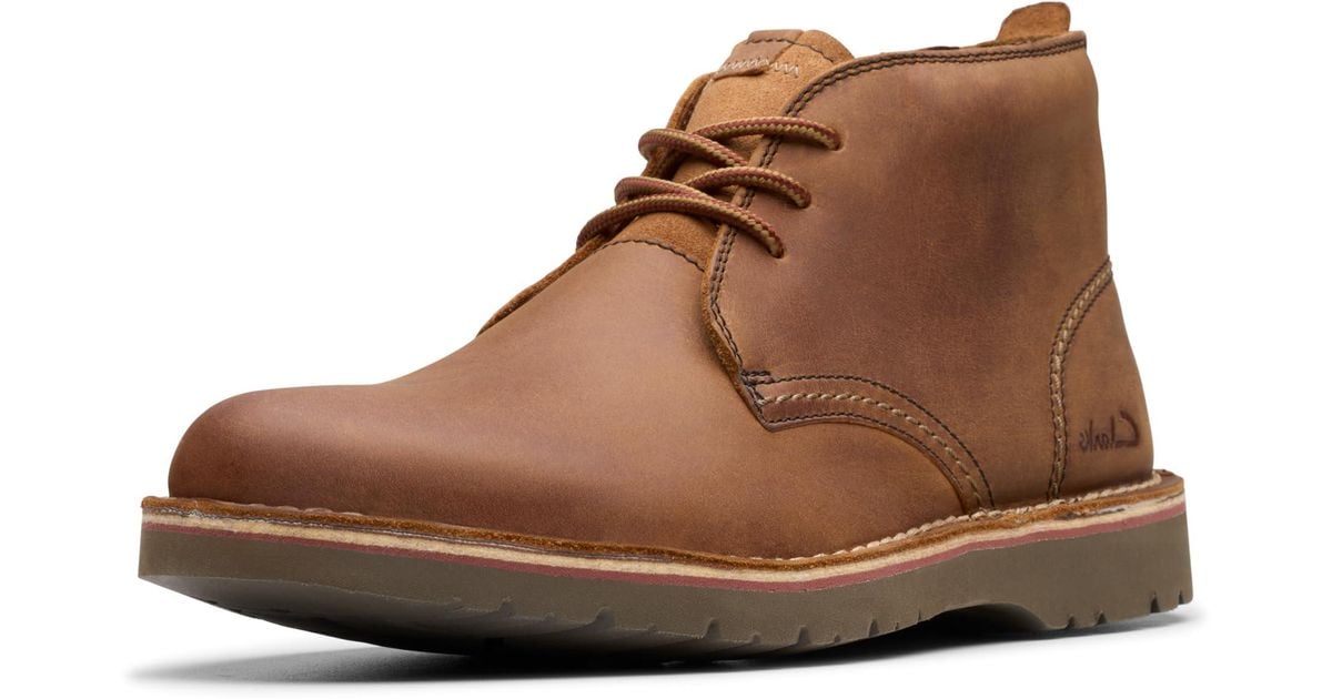 Clarks Eastridge Mid Chukka Boot in Brown for Men | Lyst