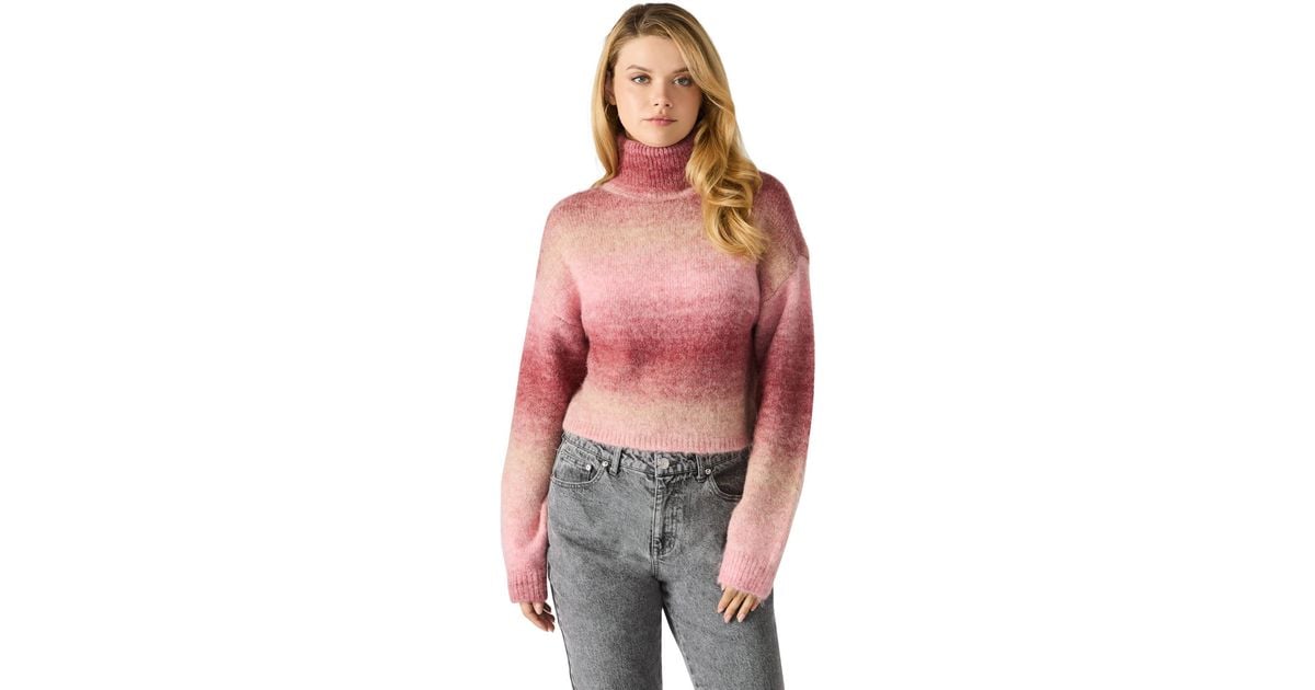 Steve Madden Raegann Ombre Sweater in Red | Lyst UK