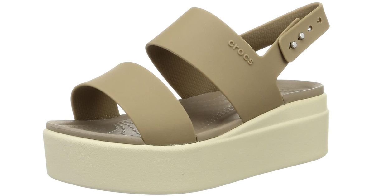 Crocs™ Brooklyn Low Wedge Clog in Metallic | Lyst UK