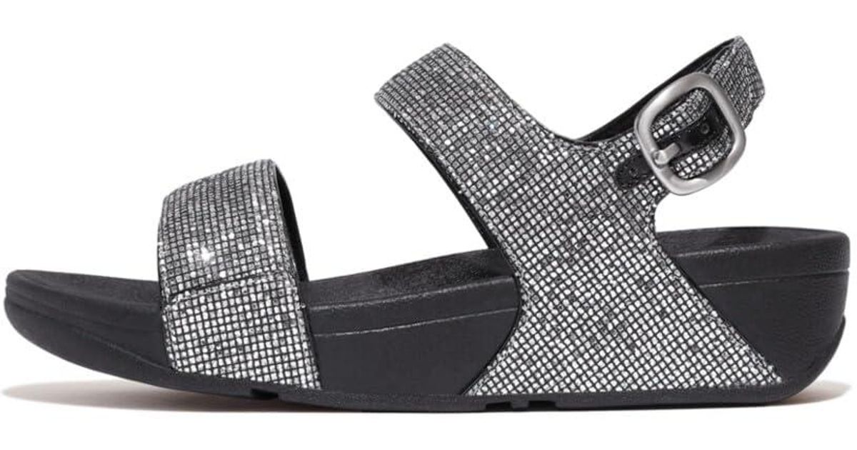 Fitflop Lulu Glitterball Back-strap Sandals in Blue | Lyst UK