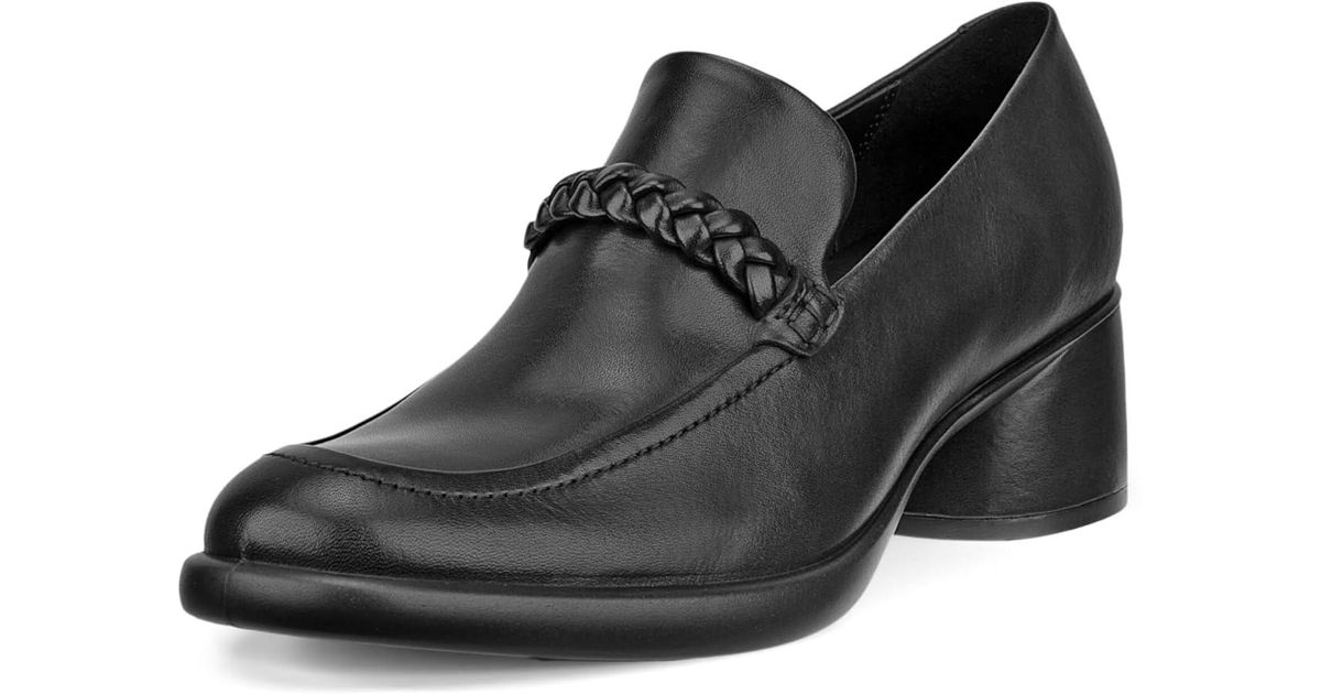 Ecco Sculpted Luxe 35 Braid Loafer in Black | Lyst