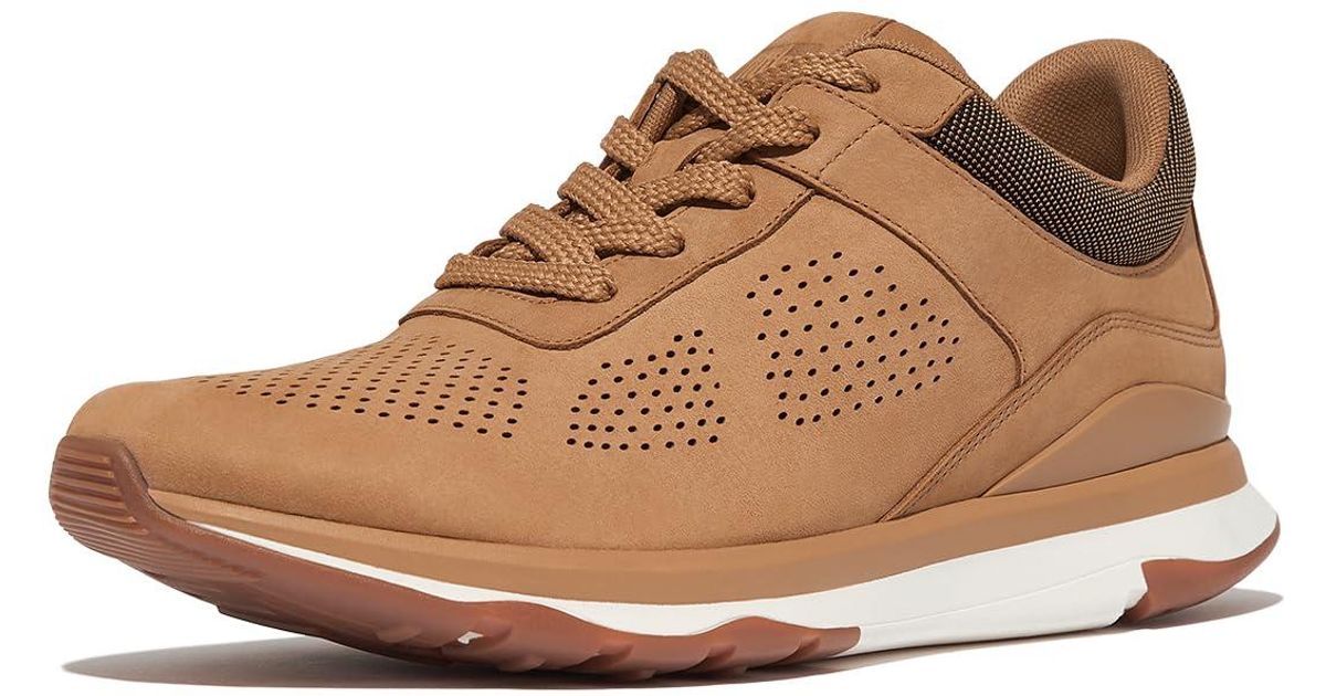 Fitflop Vitamin Ffx Perf Nubuck Trainers in Brown for Men | Lyst UK