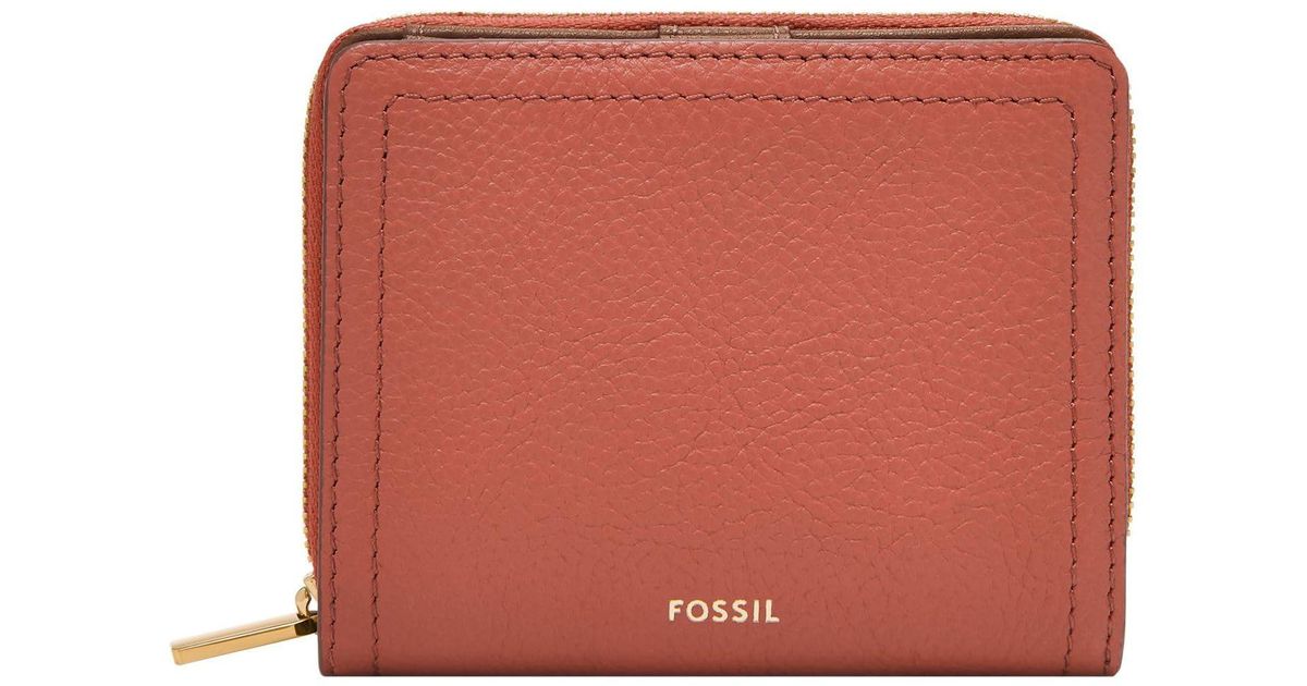 Fossil Logan Multifunction Bifold Wallet in Red | Lyst UK
