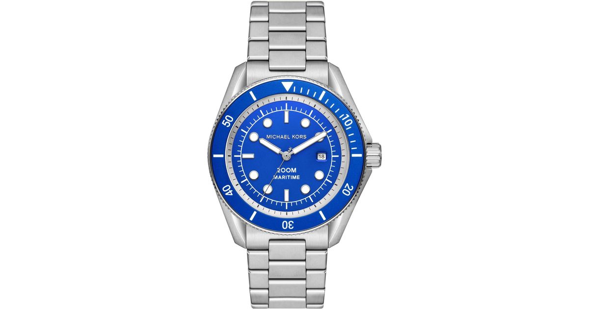 Michael Kors S Mk9160 S Wristwatch in Blue for Men | Lyst UK