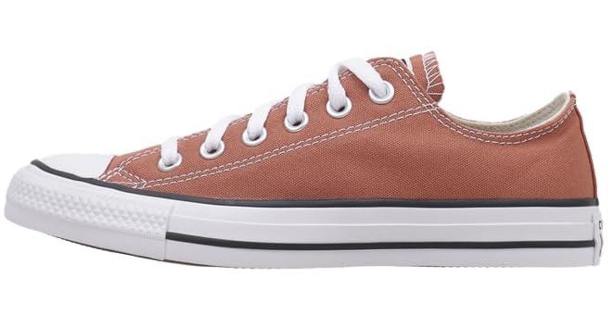 Converse Chuck Taylor All Star Tan Low Top Sneaker in Pink | Lyst UK
