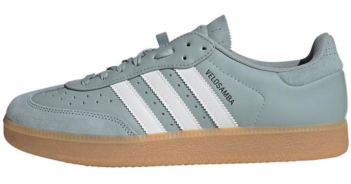 adidas Velosamba Leather Shoes in Blue | Lyst UK