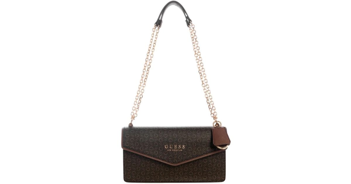 Guess Factory Kiran Logo Convertible Crossbody in White | Lyst UK